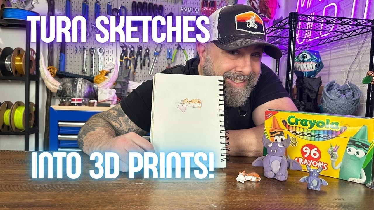 How to Turn Sketches and Clay Into Real 3D Prints!