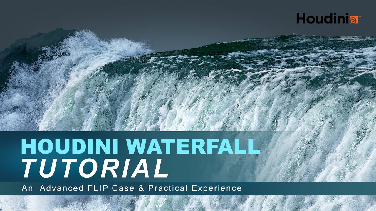 Houdini Tutorial | Waterfall Fluid Simulation | Trailer