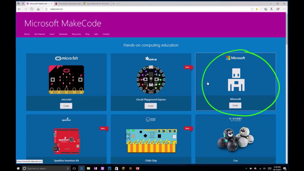 MakeCode for Minecraft Setup Instructions