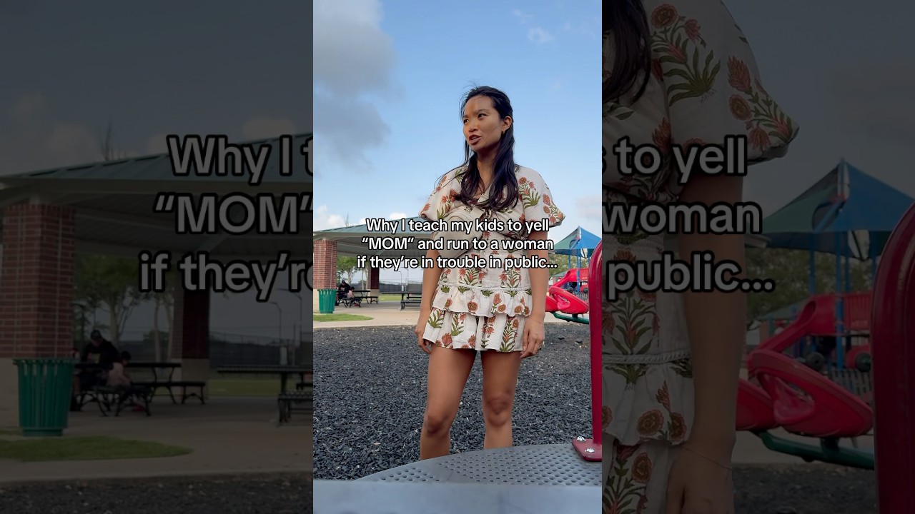 Was filming a vlog when I heard a kid yell “Mom!” and this was my reaction. #safety #mom