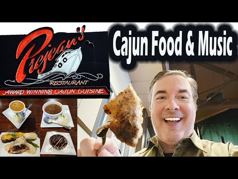 Cajun Food Travel Vlog: Louisiana Cajun Food & Cajun Culture in Lafayette, LA at Prejeans Restaurant
