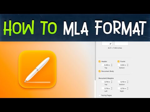 How to Setup MLA Formatting in Apple Pages