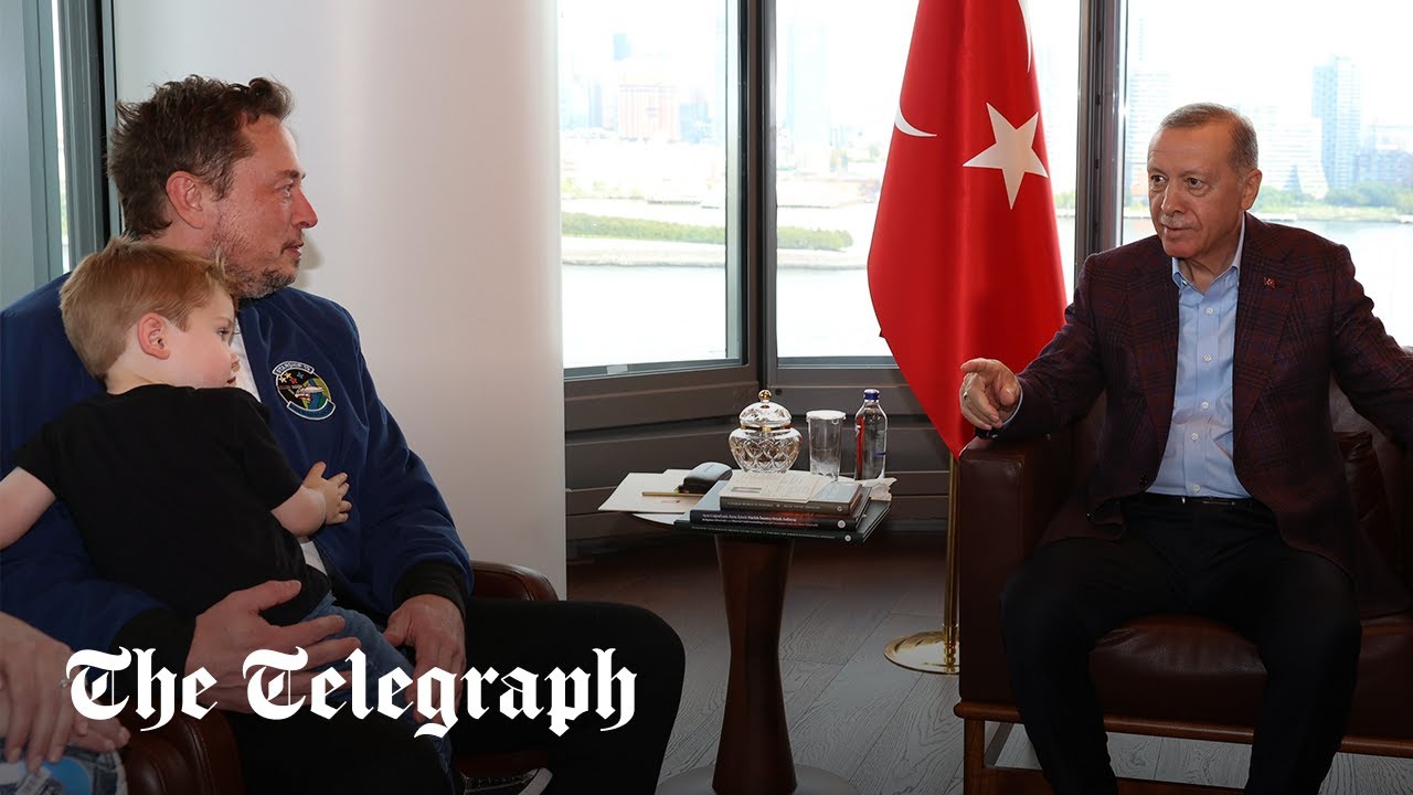 Elon Musk takes son X to meet Turkish president Tayyip Erdogan