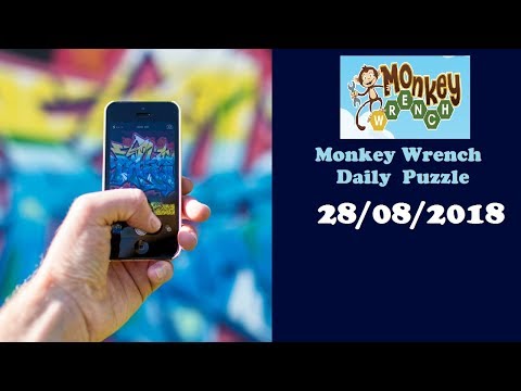 Monkey Wrench Daily Puzzle Answers August 28 2018