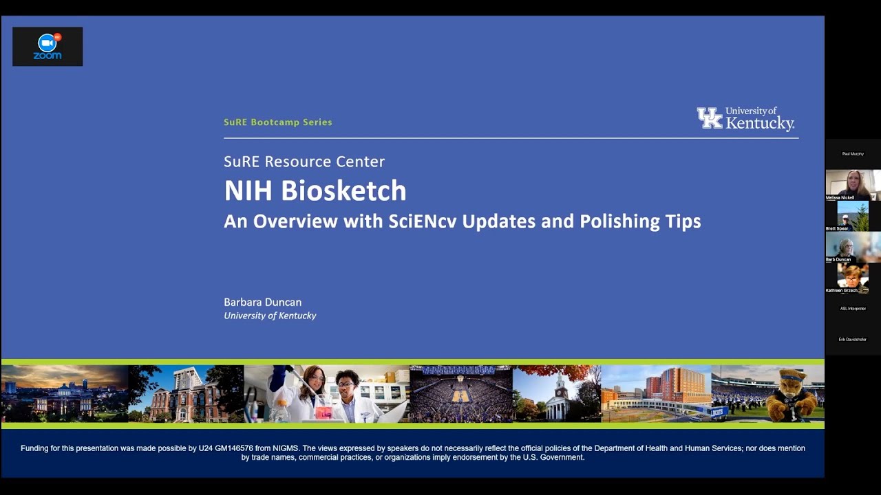 Session 5: NIH Biosketch