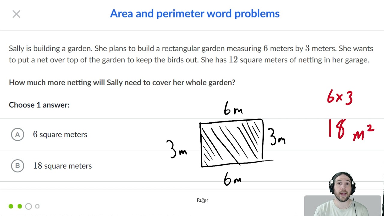 Grade 3: Area and Perimeter Word Problems
