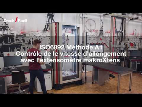 Extensomètre makroXtens : Contrôle de la vitesse de déformation - ISO 6892 Méthode A1