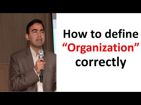 Definition of organization in URDU/HINDI | what an organization really means?