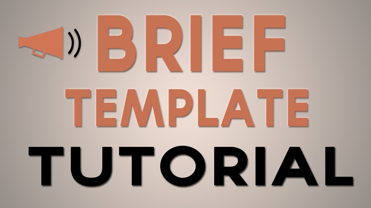 Potent Speaking brief template tutorial