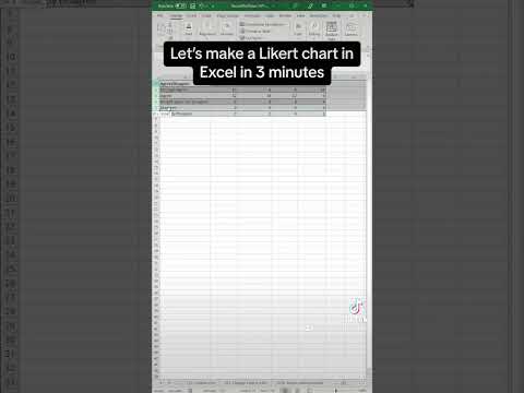 Excel tip to create a likert survey chart short
