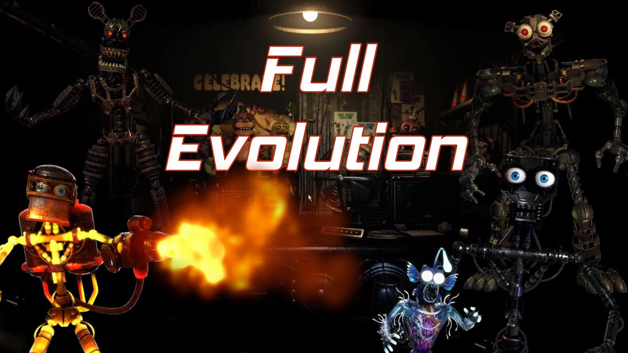 FNaF Endoskeleton Full Evolution