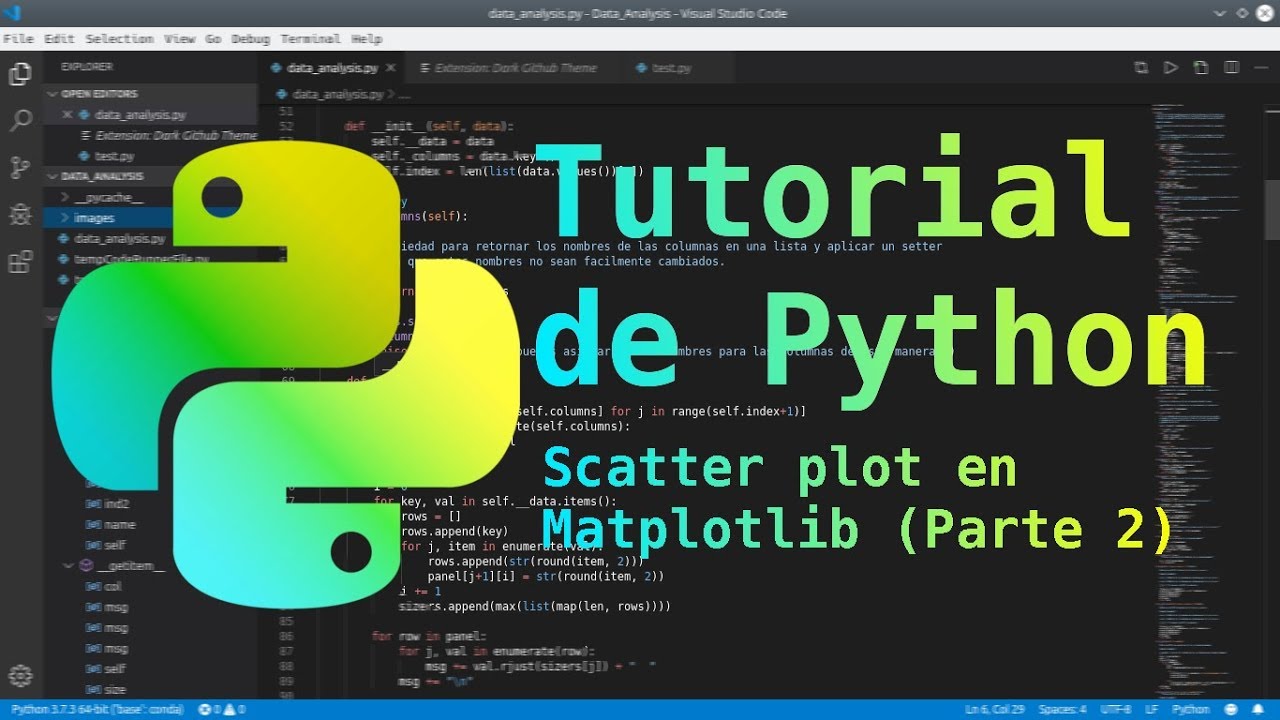 Gráfico de puntos (scatter plot) en Python con Matplotlib Parte 2