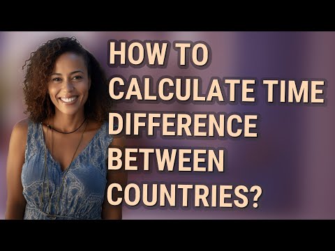 How to calculate time difference between countries?