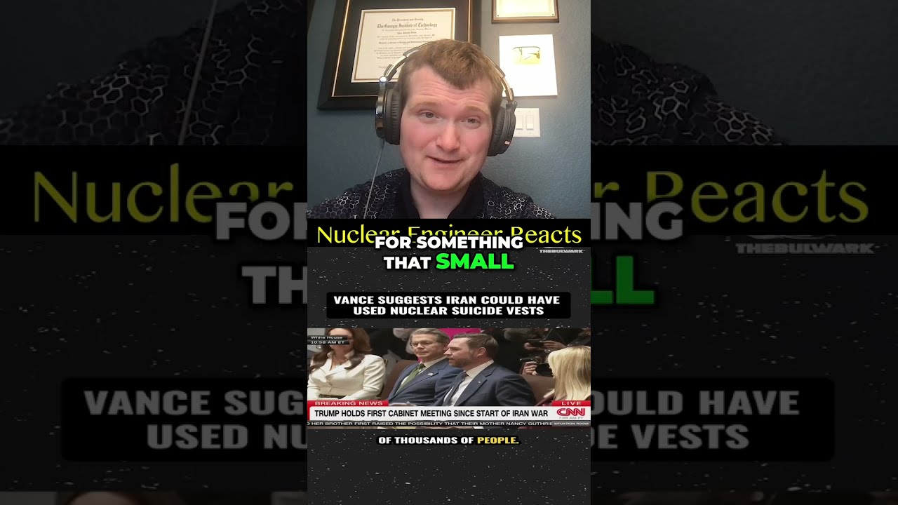 Nuclear Vests? - Nuclear Engineer Reacts to JD Vance