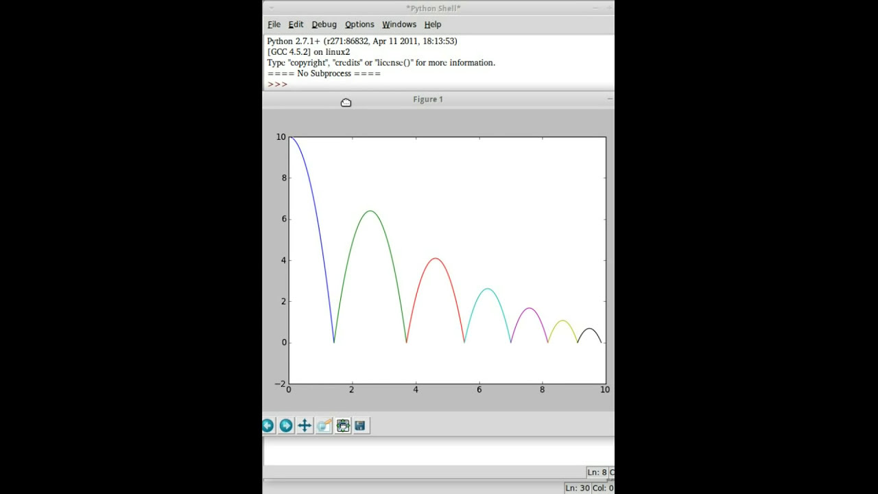 Time Lapse: Graphing a Bouncing Ball in Python