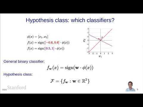 Artificial Intelligence Machine learning 3 Linear Classification | Stanford CS221 Autumn 2021 ...