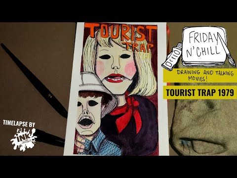 Drawing Tourist Trap 1979 - Friday N' Chill - horror movie review - PG Horror