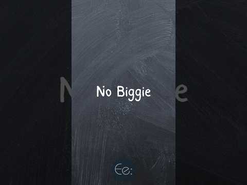 No Biggie 🤷♂️ What Does It Mean? by English explained #slang #phrases #expression #meaning