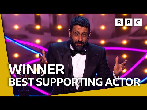 Adeel Akhtar wins Best Supporting Actor for Sherwood | BAFTA TV Awards 2023 - BBC