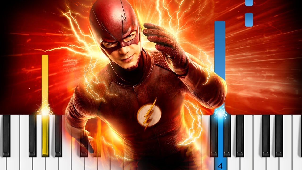 The Flash - Main Theme - EASY Piano Tutorial
