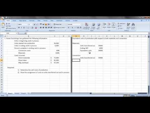 ACC 121 - Calculating equivalent units of production and applicable unit costs