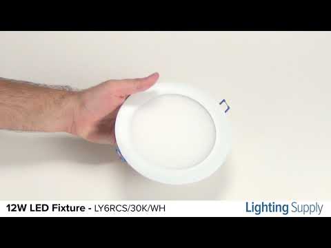 Lotus 12W LED Downlight Retrofit (LY6RCS/30K/WH)