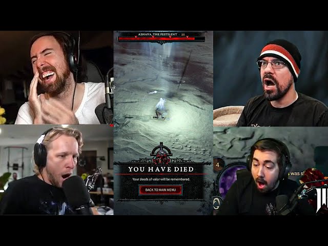 10 streamers who've died in the most hilarious ways in Diablo 4