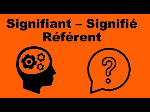 SIGNIFIANT, SIGNIFIÉ, RÉFÉRENT - FRANÇAIS