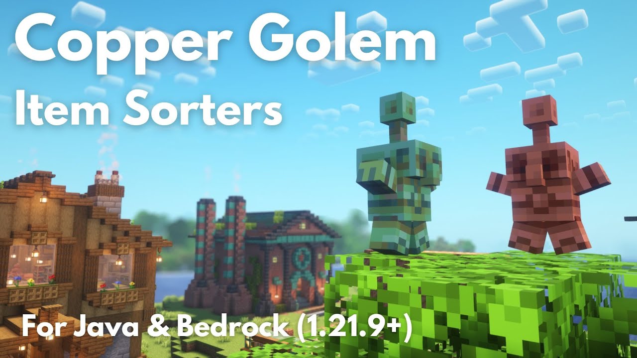 COPPER GOLEM ITEM SORTERS | Minecraft Tutorial | Java & Bedrock 26.1