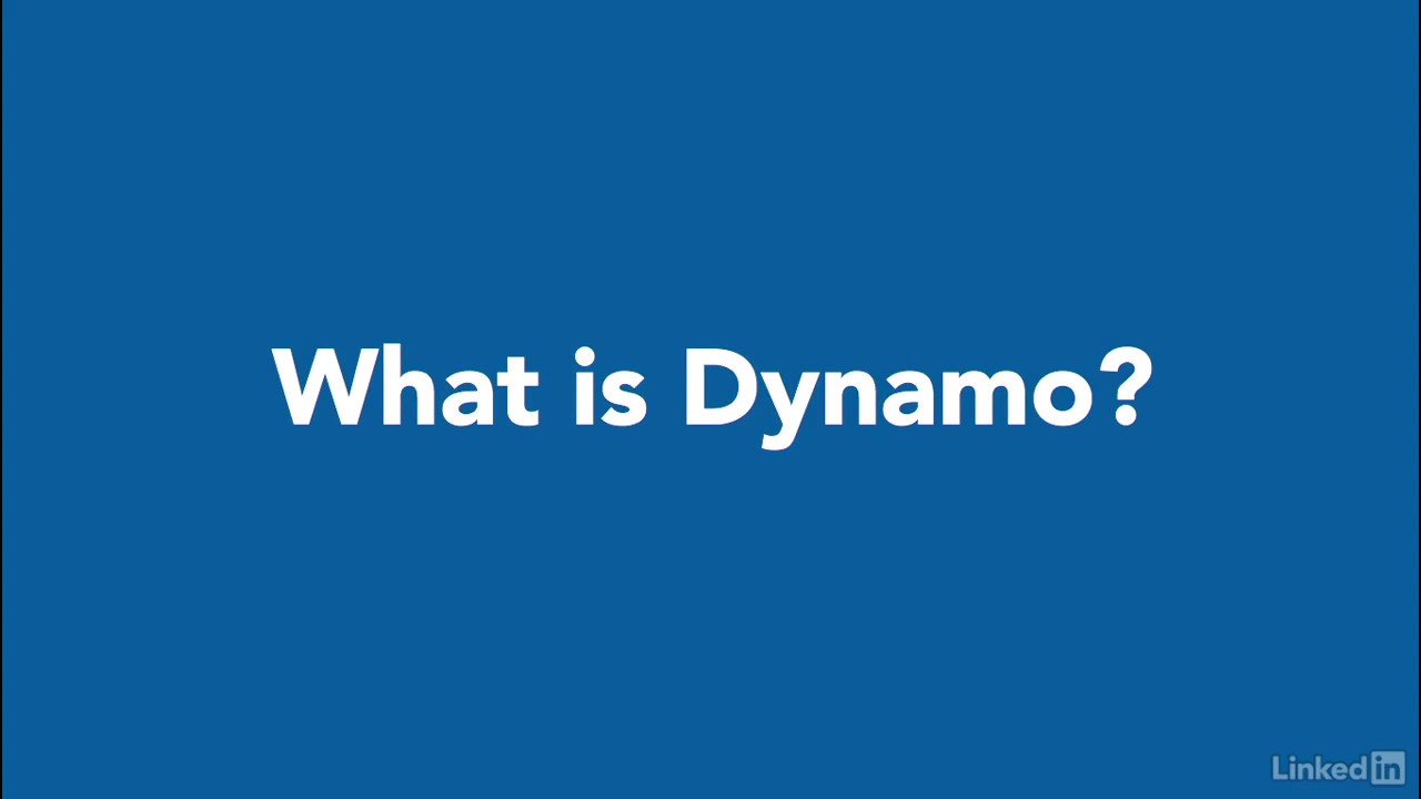 Dynamo Tutorial - Introduction to Dynamo