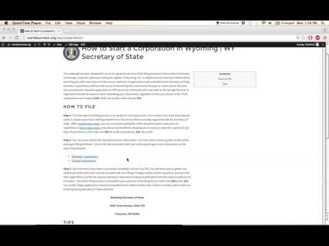 How to Start a Corporation in Wyoming | WY Secretary of State