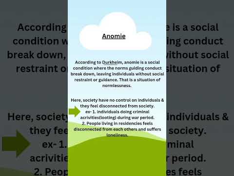 #Anomie #sociology #definitions #upsc #cse #ignou