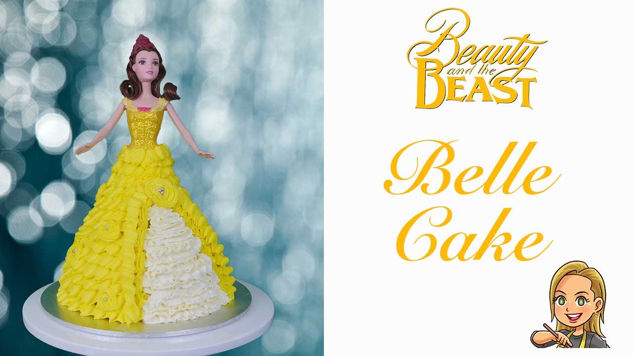 Belle Cake Tutorial - Beauty & the Beast Disney Cake