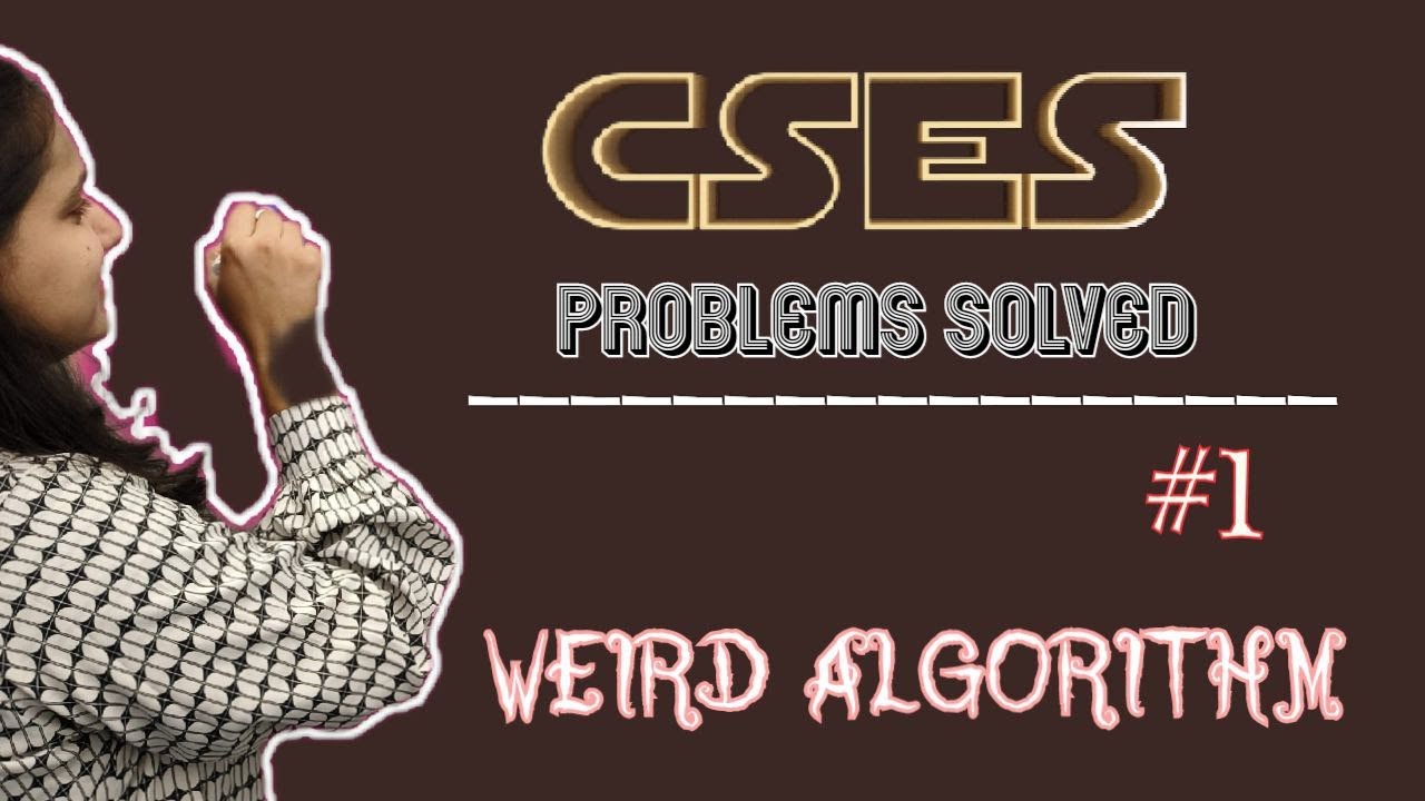 #1 Weird Algorithm || CSES Solutions #technology #competetiveprogramming #cses #srajan