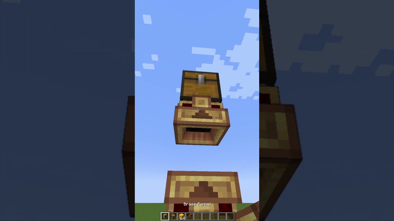Minecraft - Create: Vertical Item Transfer without Rotation #minecraft