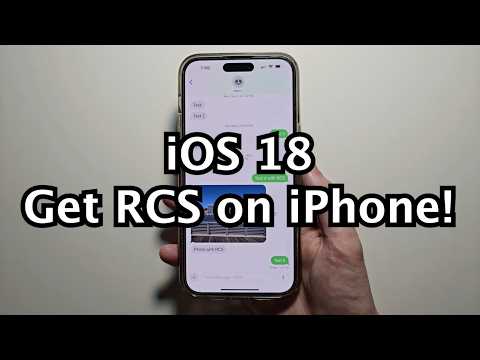 iOS 18 How to Turn On RCS Messaging on iPhone!