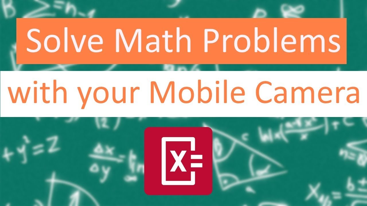 Solve Math problems with your mobile camera | Tech Right 2016