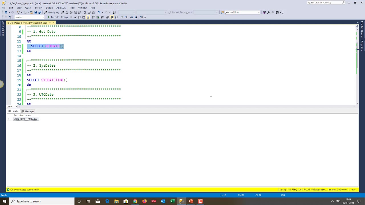 3 ways to get date in SQL Server