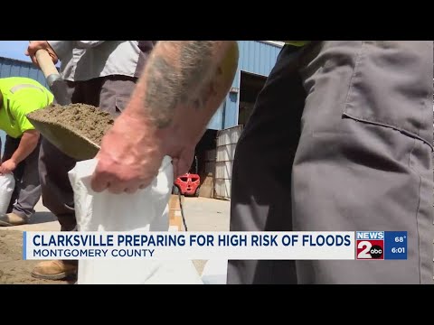 Clarksville, TN preparing for high risk of floods