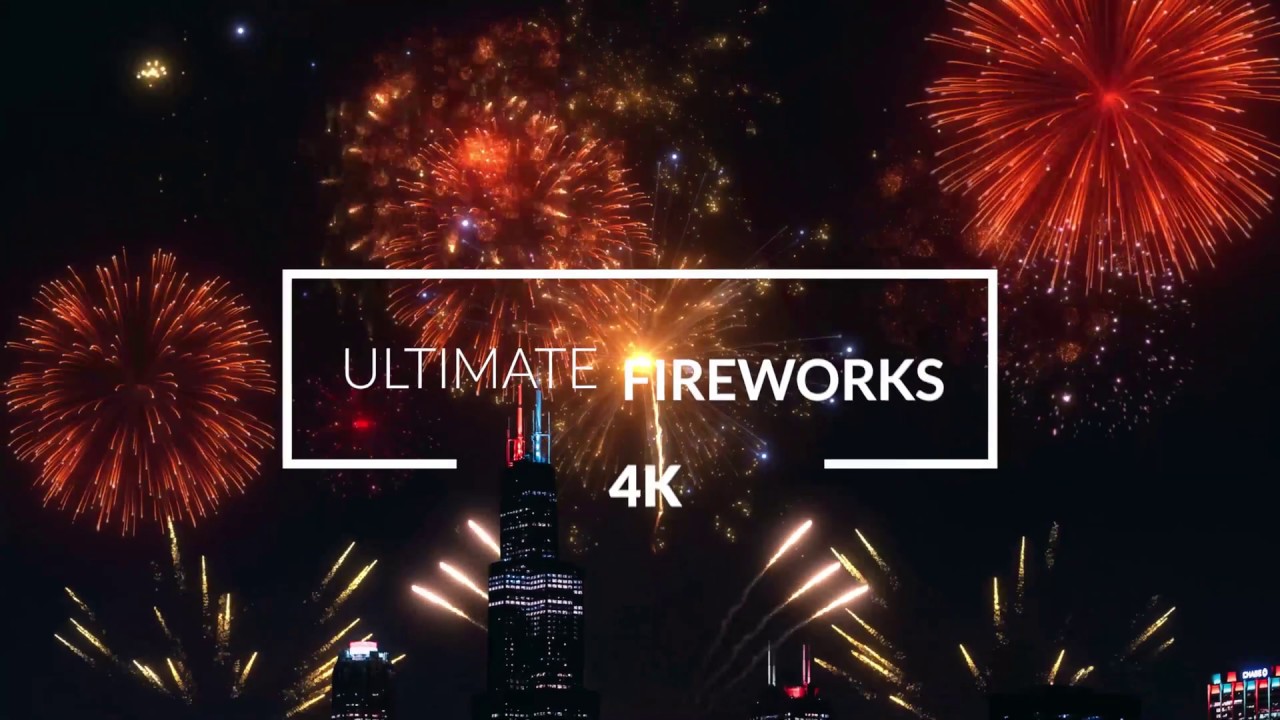 Ultimate 4k Fireworks Pack with alpha for all editing programs
