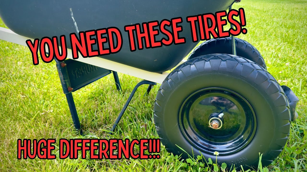 Cenipar Flat-Free Tire Review | The Best Wheelbarrow Replacement Tire I've Found! | 4.80/4.00-8