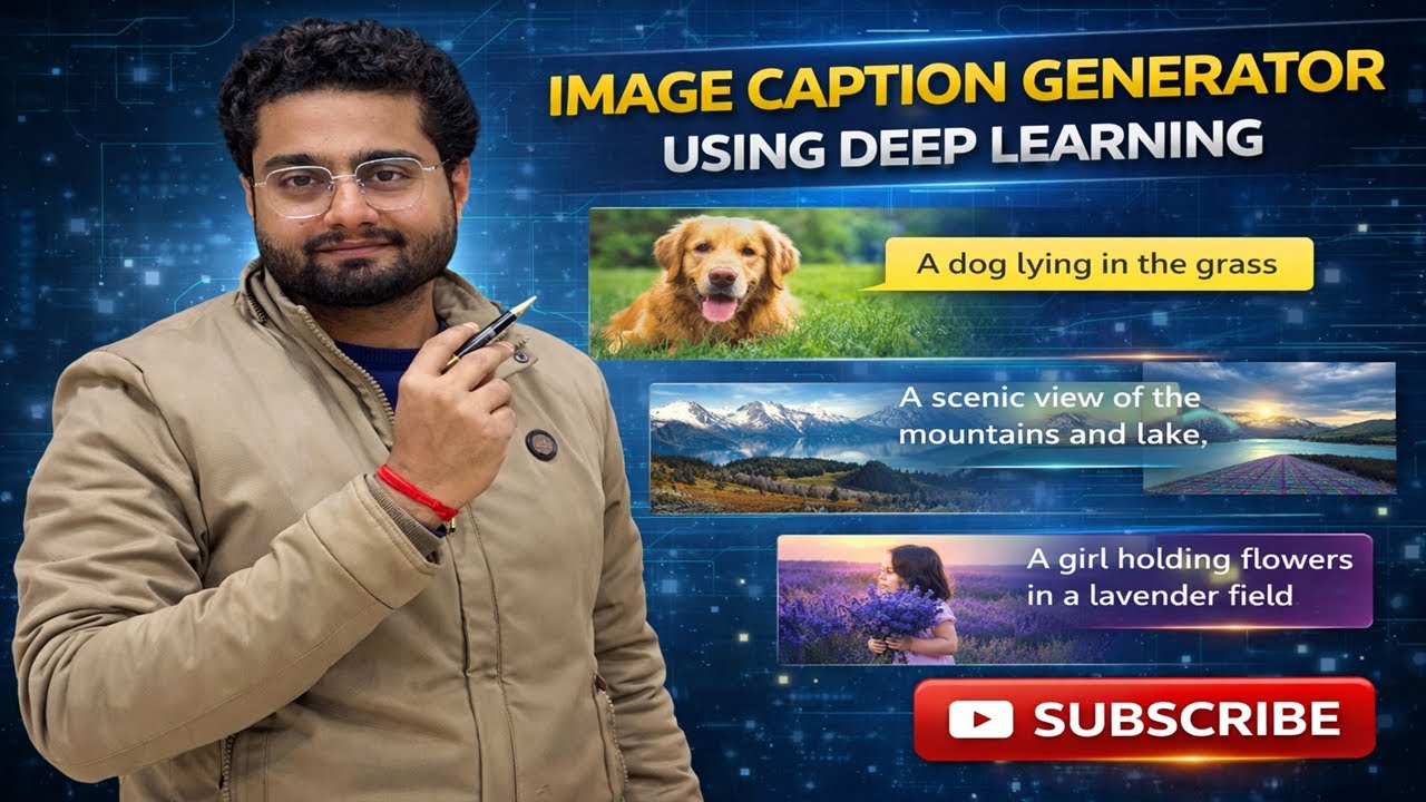 Image Caption Generator using Deep Learning | Machine Learning Projects