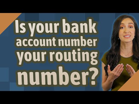 Is your bank account number your routing number?
