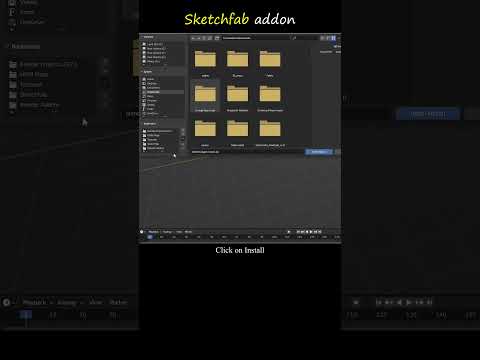Importing Sketchfab Models into Blender #Sketchfab #addon