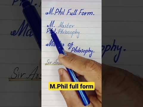 M.Phil full form