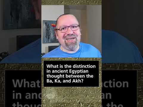 What is the distinction in ancient Egyptian thought between the Ba, Ka, and Akh? #shorts