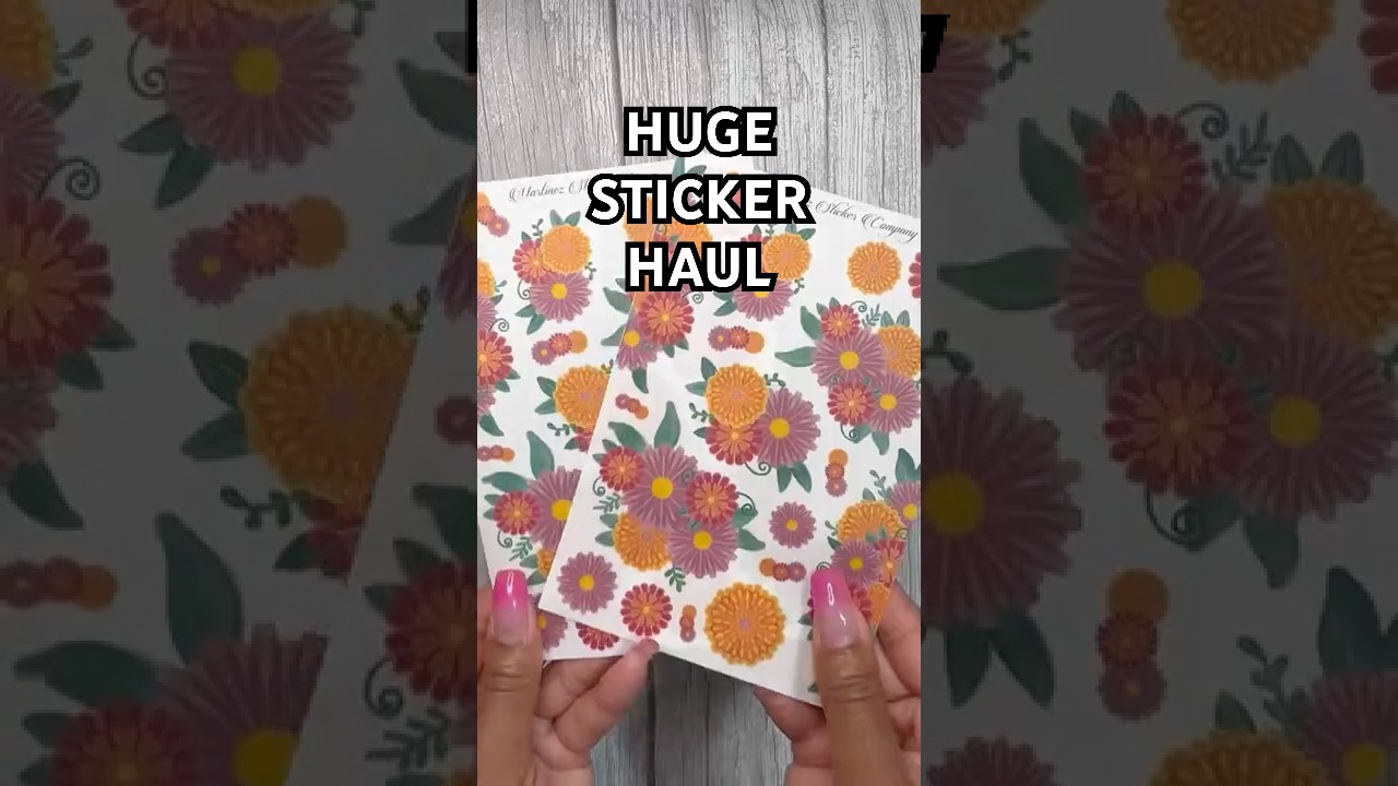 Sticker Haul | Martinez Sticker Co | Code JESS15 #stickerhaul #decorativeplanning #shorts