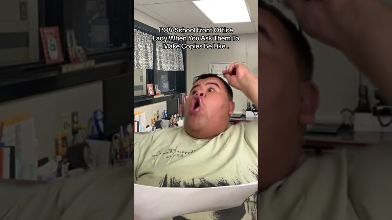 School Front Office Ladies When They Ask Them To Make Copies Be Like !! #highschool #explore #shorts