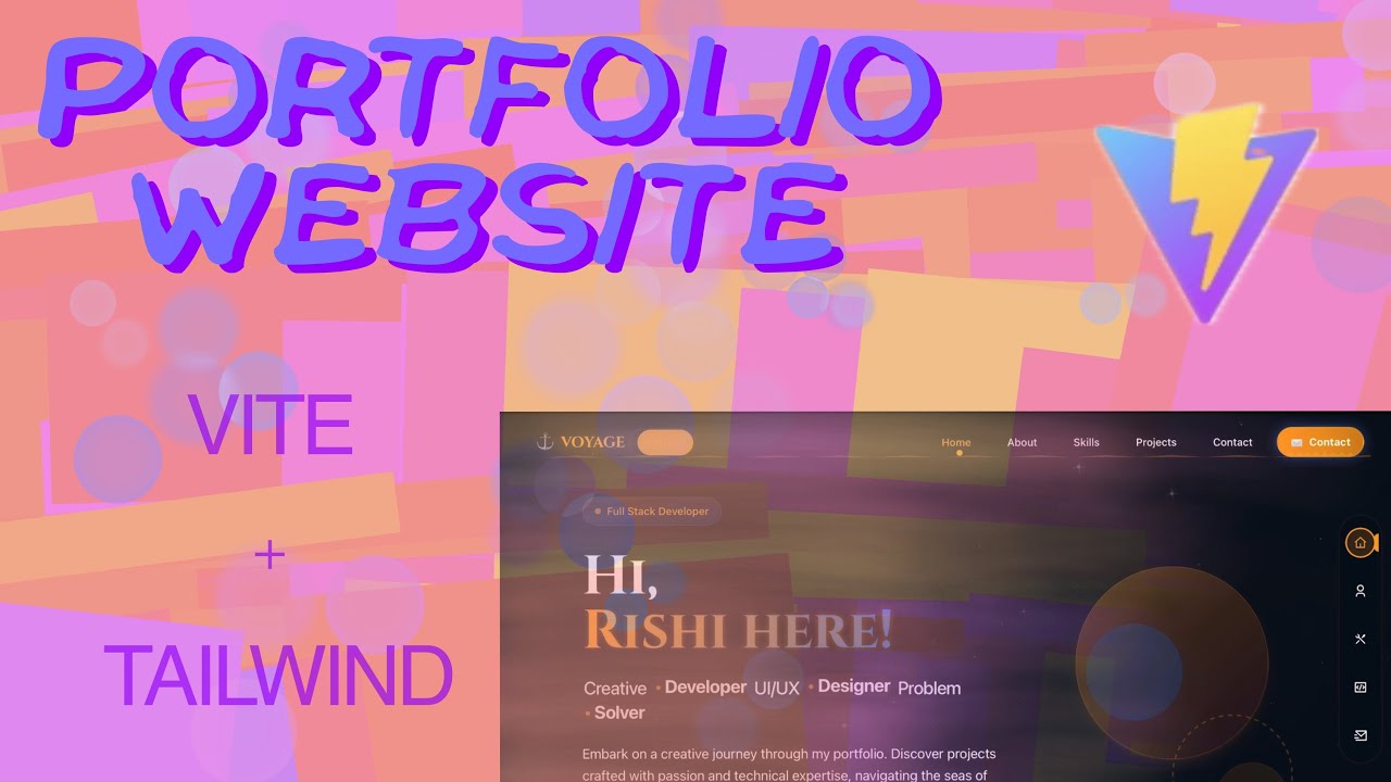 🚀 Sample Portfolio Website | Built with Vite, Tailwind & React!