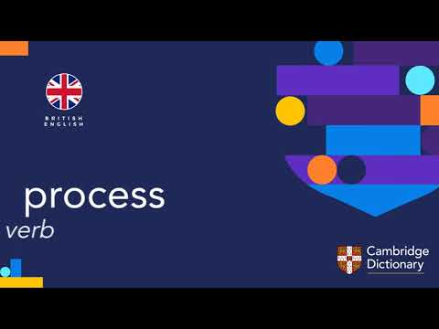 How to pronounce process (verb) | British English and American English pronunciation